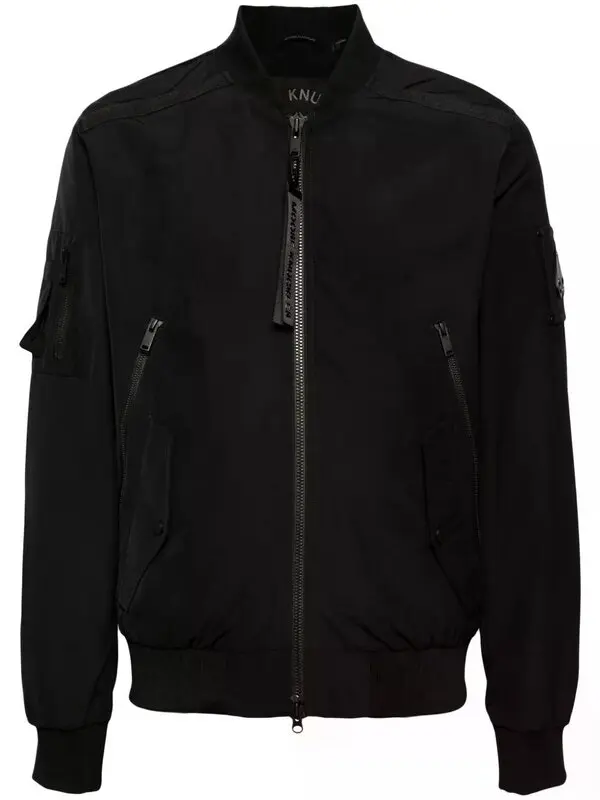 Moose Knuckles Courville Logo-appliqué Bomber Jacket