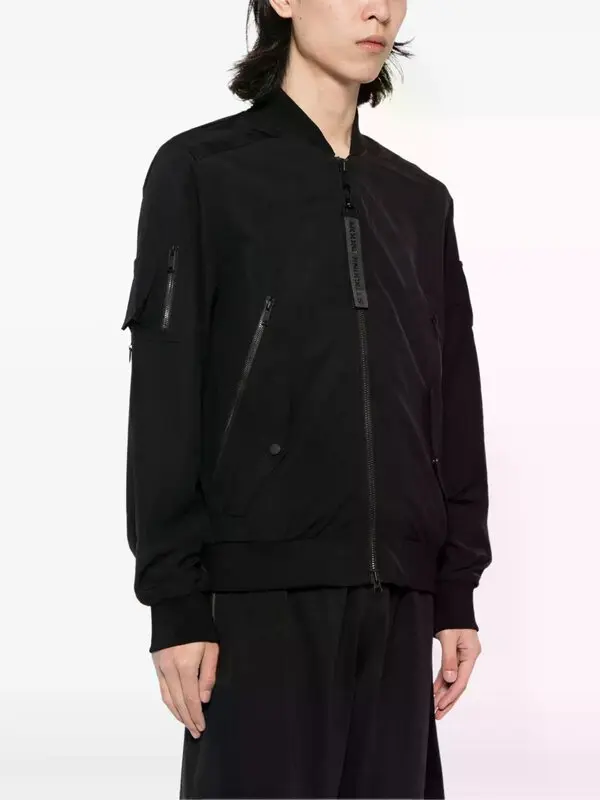 Moose Knuckles Courville Logo-appliqué Bomber Jacket