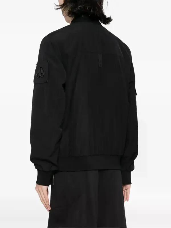 Moose Knuckles Courville Logo-appliqué Bomber Jacket
