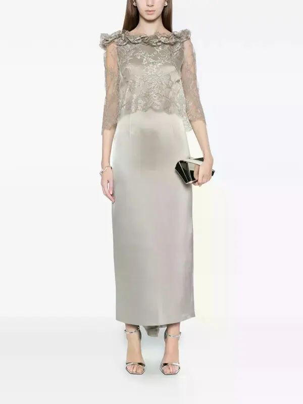 FELY CAMPO Ruffled Lace Top
