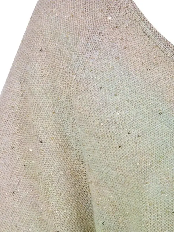 GENTRYPORTOFINO Sequin-embellished Knitted Top