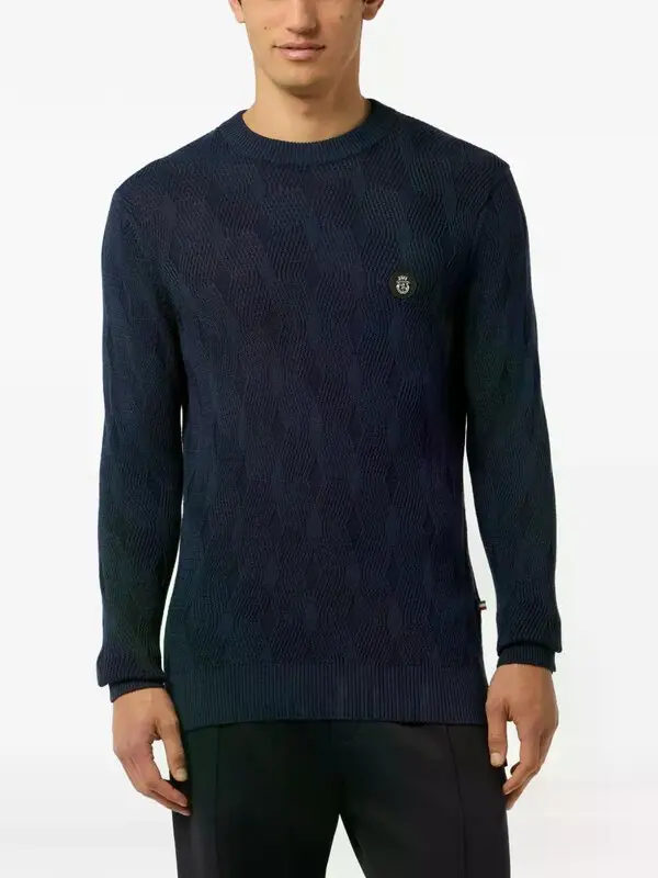 BILLIONAIRE Patterned Knit Pullover