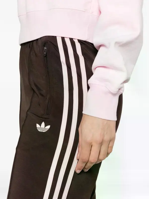 Adidas Logo-embroidered Trousers - Brown