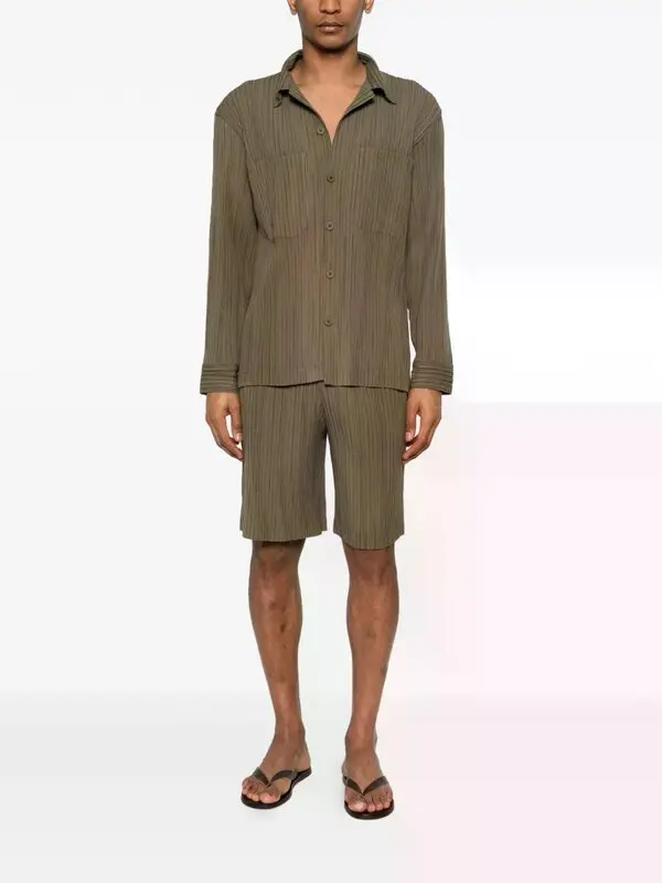 GONGDID DESIGN Pocketed Buttoned Shirt