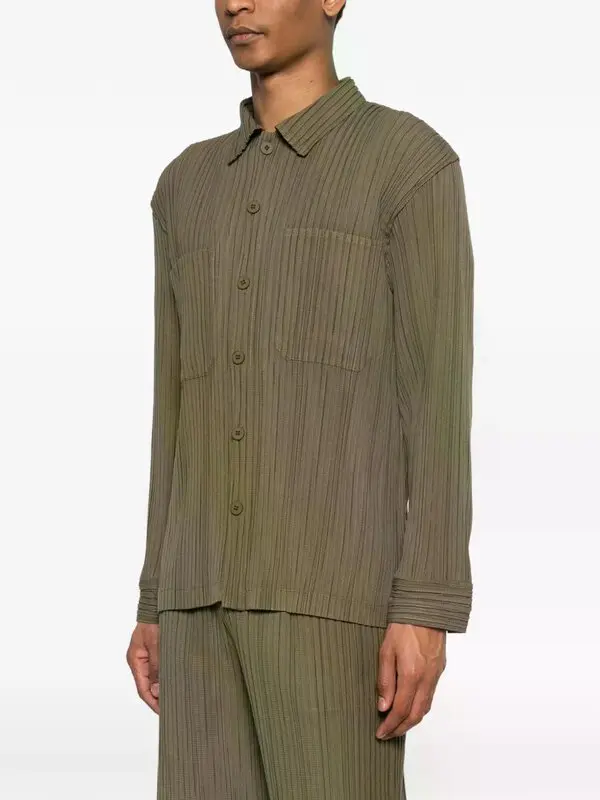 GONGDID DESIGN Pocketed Buttoned Shirt