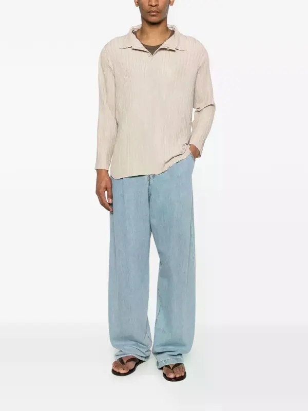 GONGDID DESIGN Textured Polo Shirt