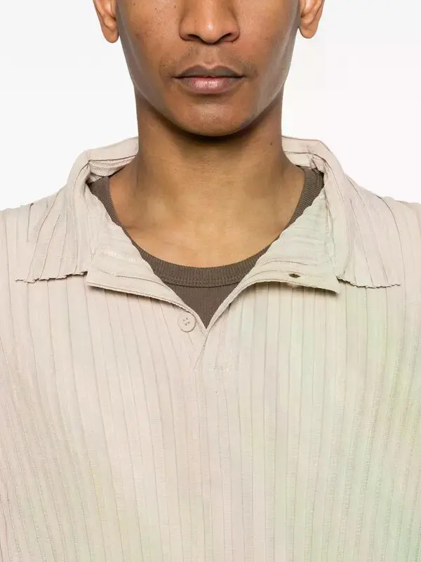 GONGDID DESIGN Textured Polo Shirt