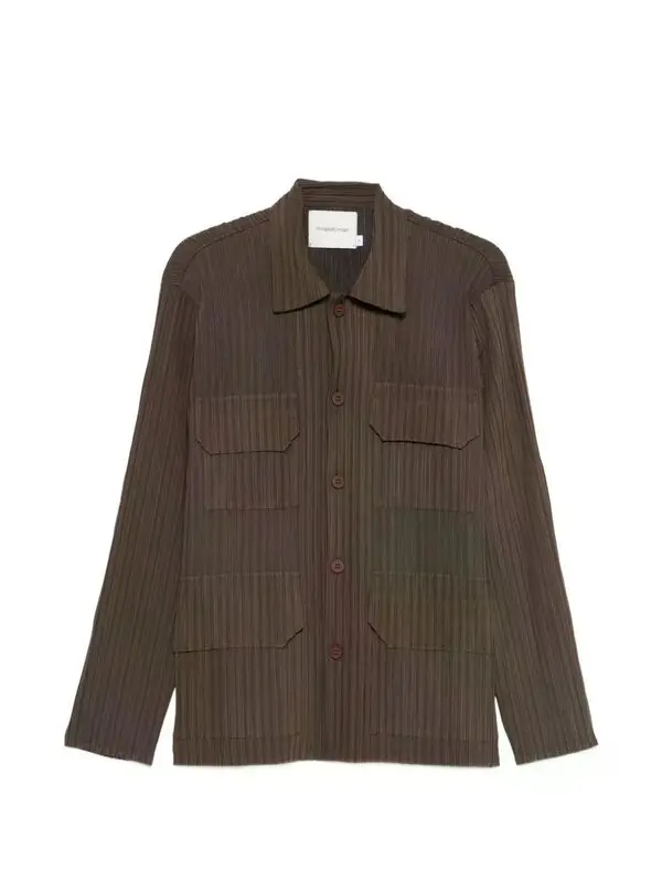 GONGDID DESIGN Pocketed Textured Shirt