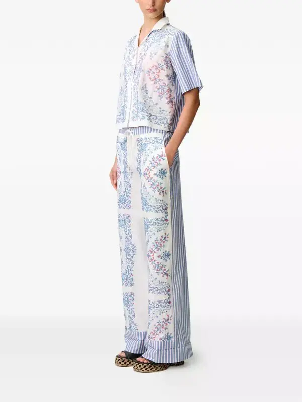 Claudie Pierlot Stripe-pattern Cotton Shirt