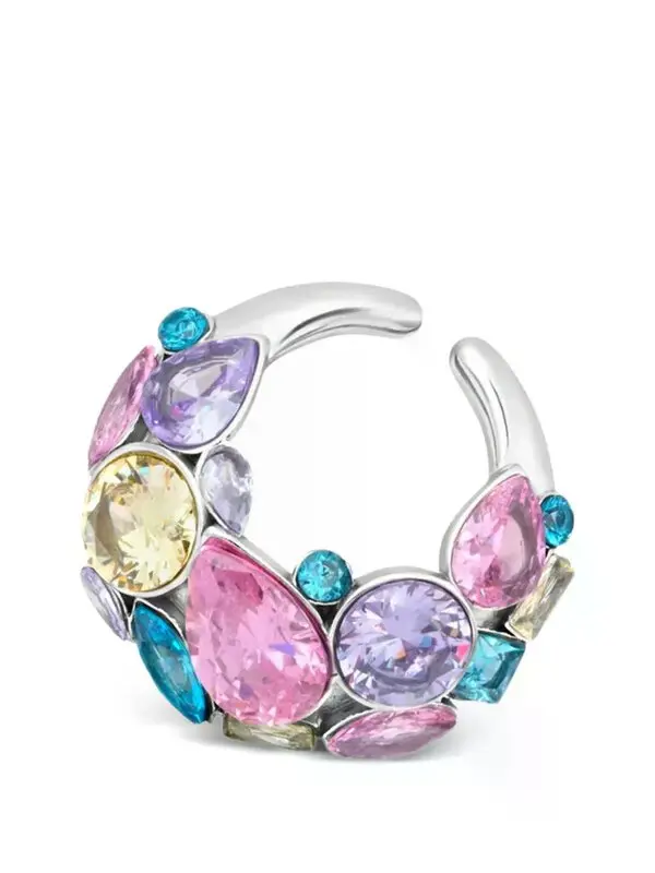 YPARIS Orion G Multi Crystal Ear Cuff - Silver