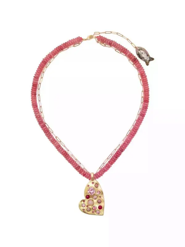 OCEANUS Sweetheart Beaded Necklace - Gold