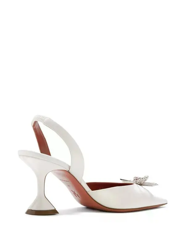 Amina Muaddi Rosie Slingback Pumps - White