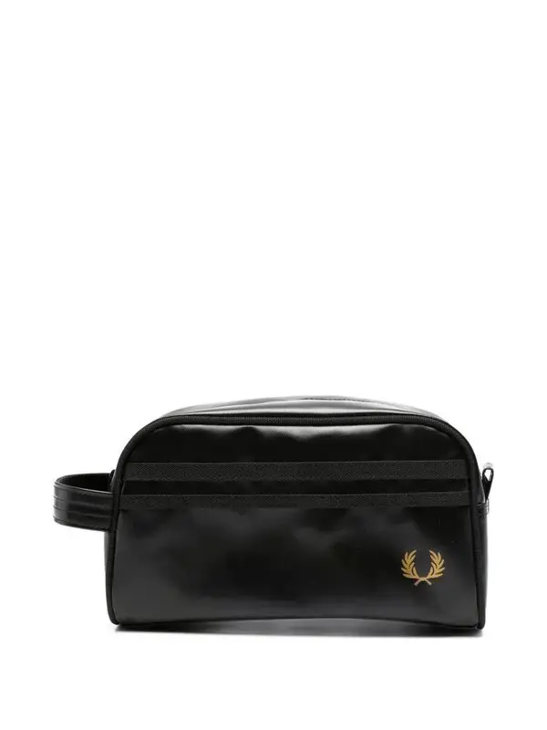 Fred Perry Logo-detail Wash Bag - Black