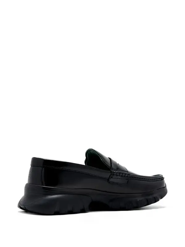 Filling Pieces Logo-embossed Penny Loafers