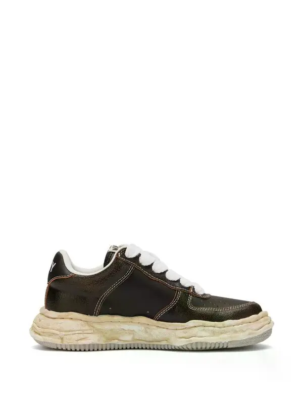 Mihara Yasuhiro Wayne Leather Sneakers - Brown