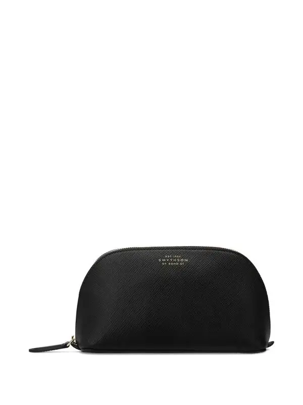 Smythson Zip Cosmetic Case - Black
