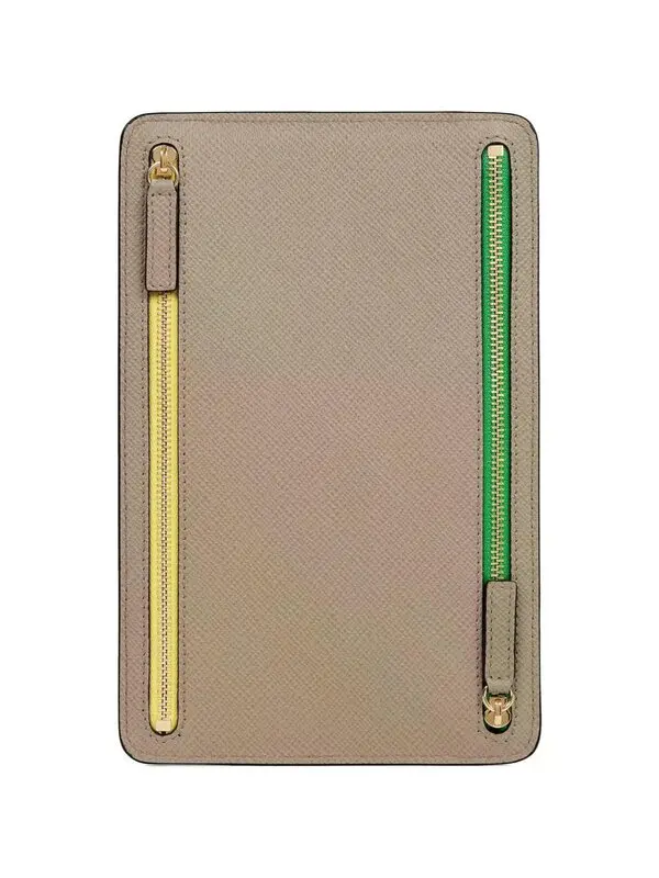 Smythson Panama Multi-zip Case - Neutrals