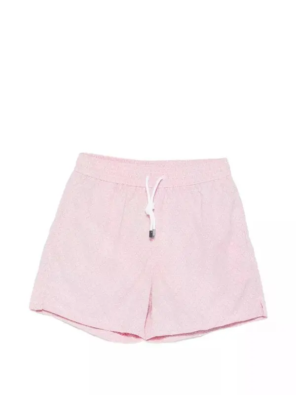Fedeli Madeira Sakar-patterned Swim Shorts - Pink