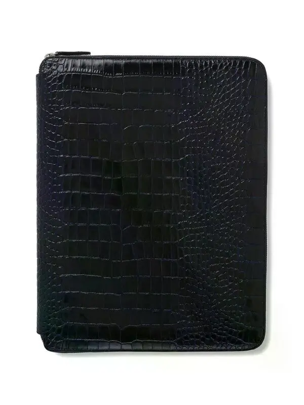 Smythson Mara Writing Folder - Blue