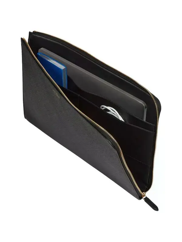 Smythson Large Panama Zip Laptop Bag