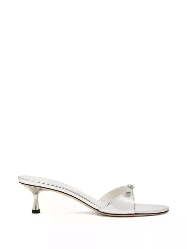 Studio Amelia Greta Buckle Sandals - Silver