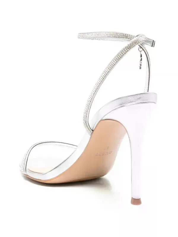 Guess Embellished Ankle-strap Sandals - Silver