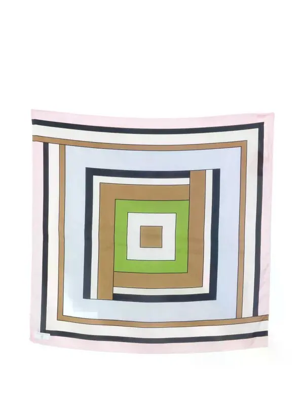 Marella Geometric-print Scarf - Pink