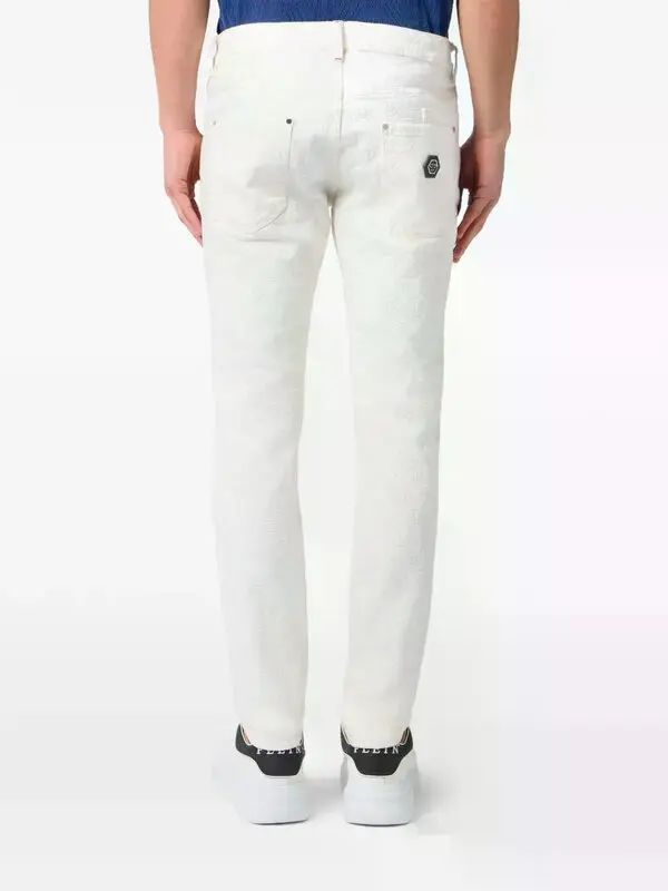 Philipp Plein Monogram Straight Leg Jeans