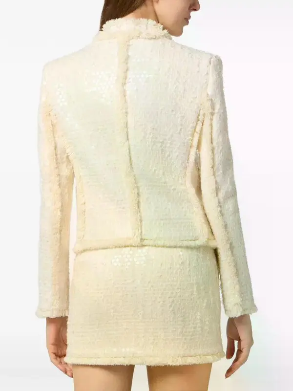 Philipp Plein Sequin Embellished Tweed Bolero