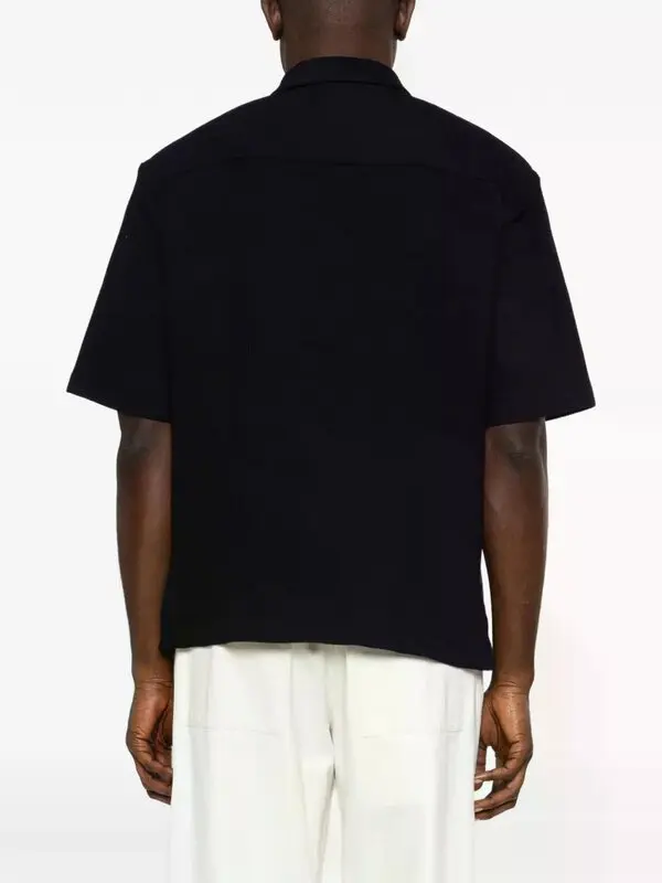 Sandro Textured Shark Collar Shirt