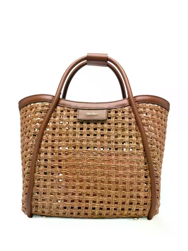 Max Mara Woven Tote Bag - Neutrals