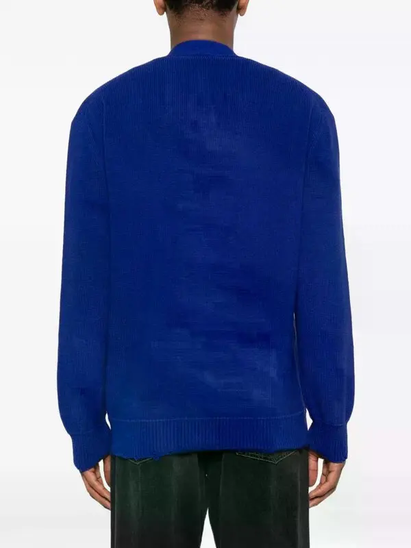 LANEUS Notched-pocket Cardigan