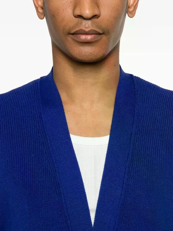 LANEUS Notched-pocket Cardigan