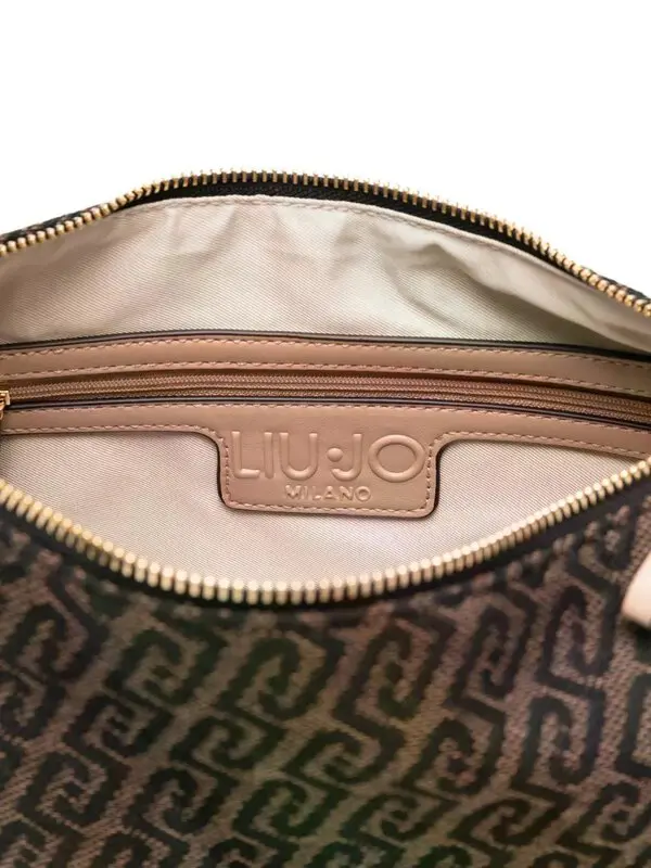 Liu Jo Jacquard Shoulder Bag - Brown