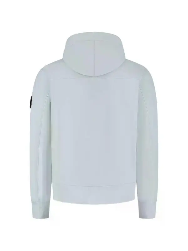 Stone Island Hooded Button Jacket - Blue