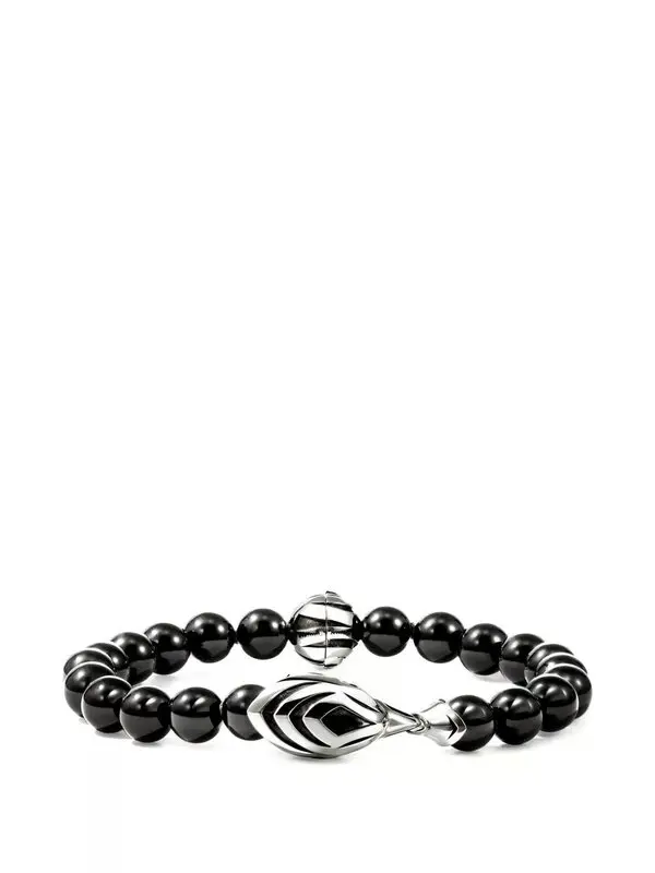 John Hardy Sterling Silver Onyx Eagle Bead Bracelet - Black