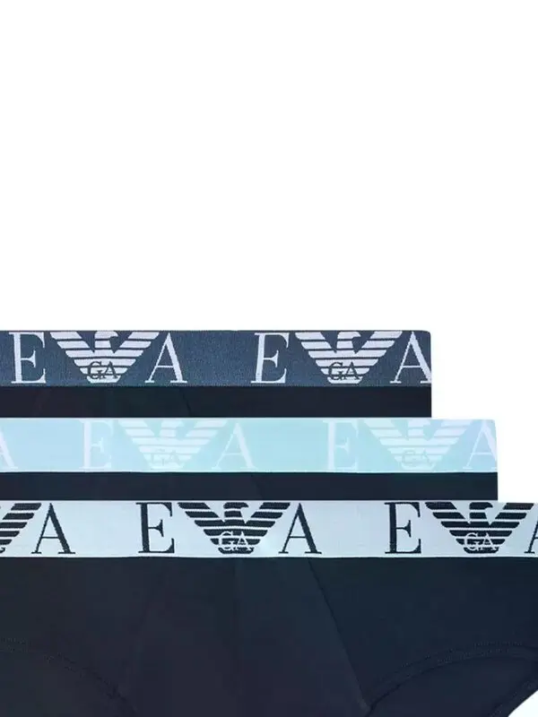 Emporio Armani Logo-embroidered Elastic Briefs