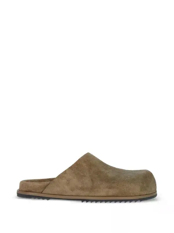 Rick Owens Suede Slip-on Sandals - Brown