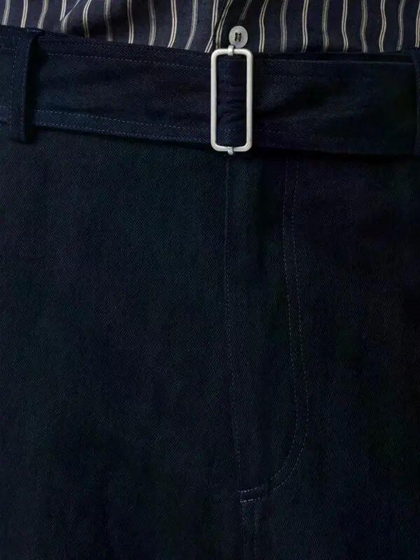 Studio Nicholson Belted Wide-leg Trousers