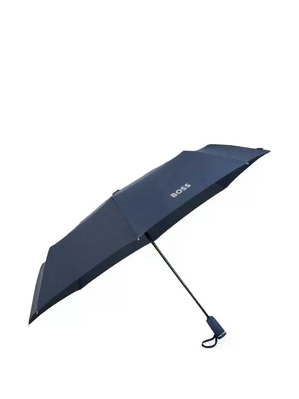 BOSS Logo Print Umbrella - Blue