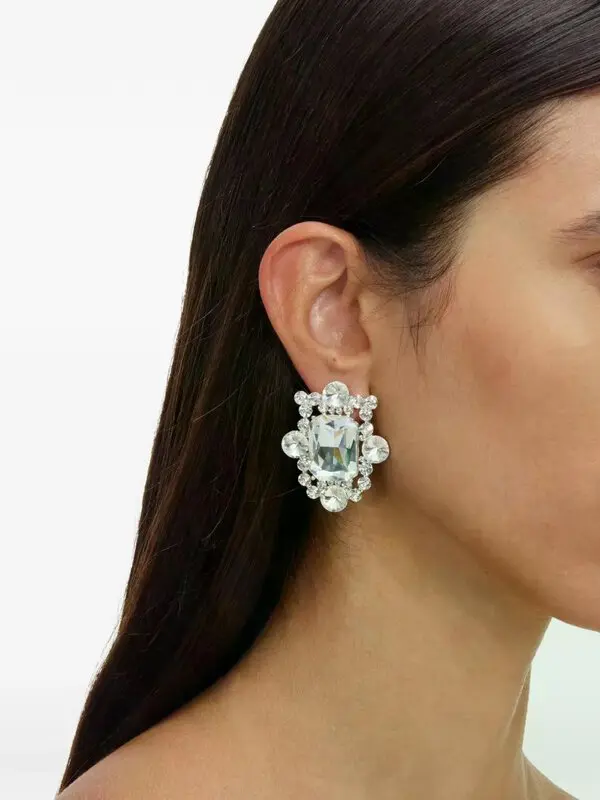 SELF-PORTRAIT Crystal Statement Earrings