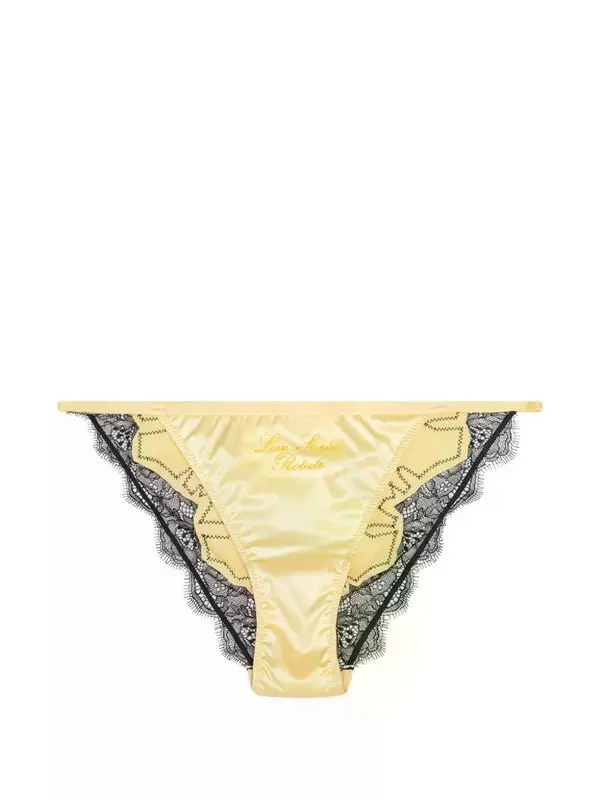 ROTATE BY BIRGER CHRISTENSEN X Love Stories Lace Briefs - Yellow