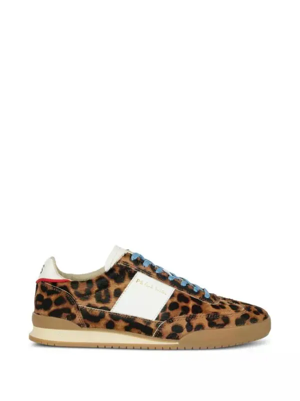 Paul Smith Dover Leopard-print Stripe Sneakers - Brown
