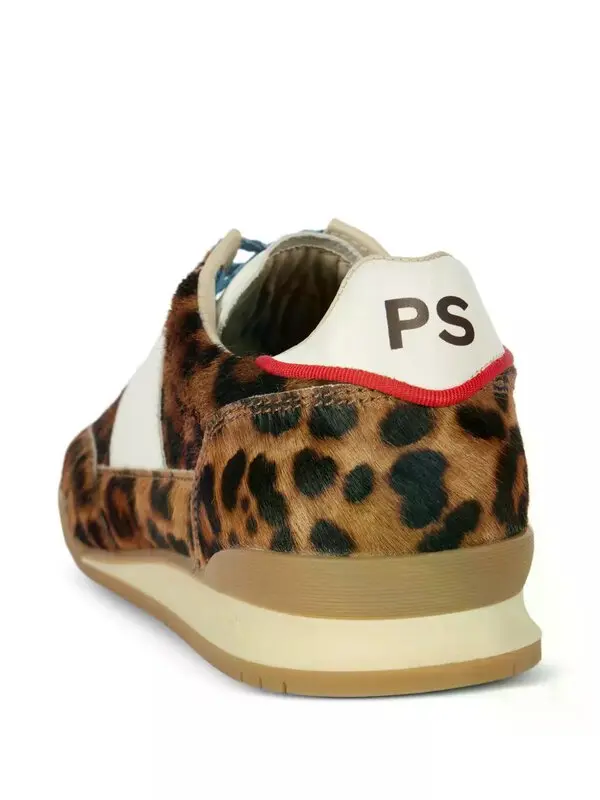 Paul Smith Dover Leopard-print Stripe Sneakers - Brown