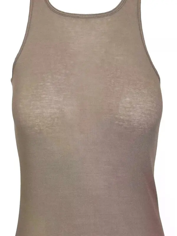 Rick Owens Ribbed Knit Top - Neutrals