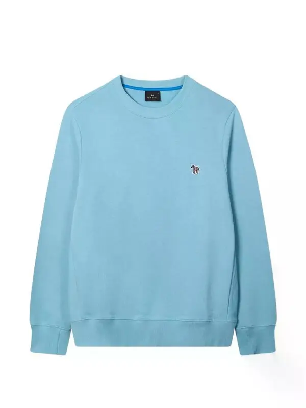 Paul Smith Zebra-motif Crew-neck Sweatshirt - Blue