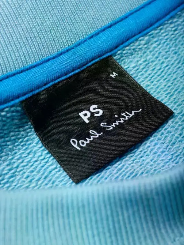Paul Smith Zebra-motif Crew-neck Sweatshirt - Blue