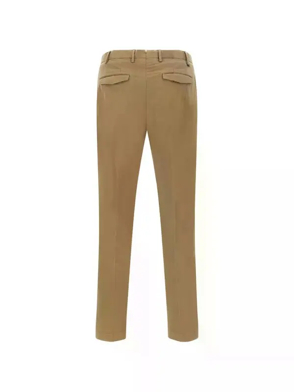 PT TORINO Pressed-crease Straight Trousers - Neutrals
