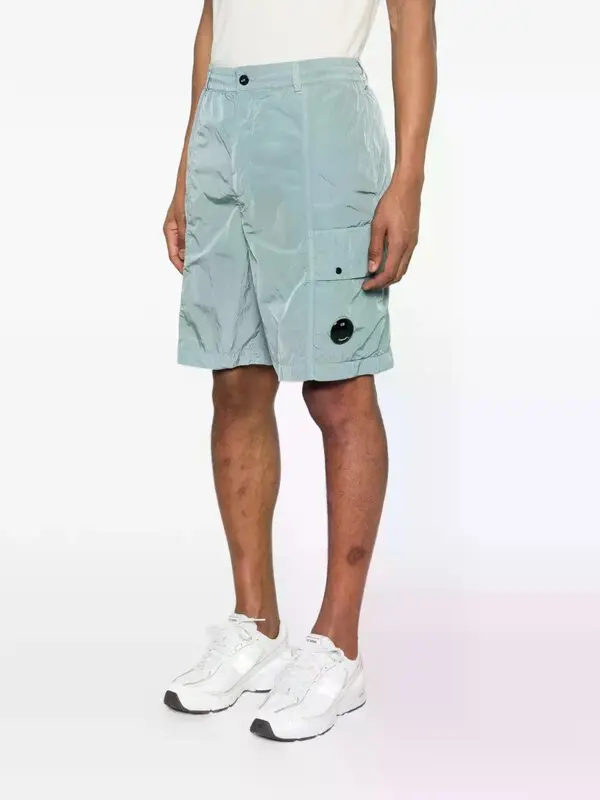 C.P. COMPANY Chrome-r Lens Boxy Cargo Shorts - Blue