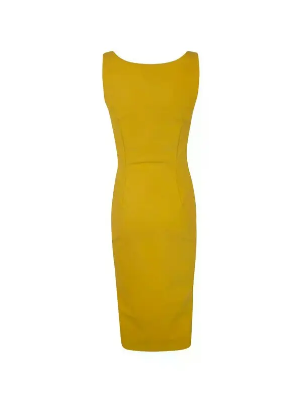Chiara Boni La Petite Robe Square-neck Pencil Dress - Yellow
